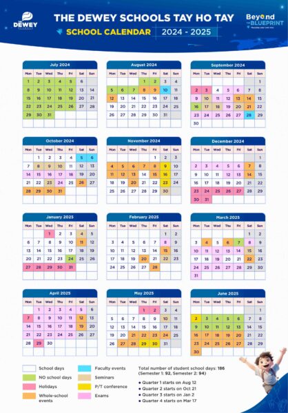 Timetable & School calendar